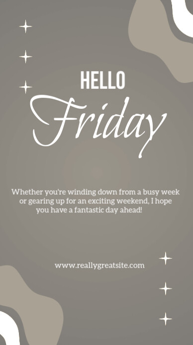 Copy of Happy Friday Friday Vibes | PosterMyWall