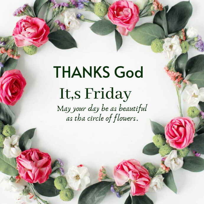 Plantilla de Happy Friday Instagram post 2024 | PosterMyWall