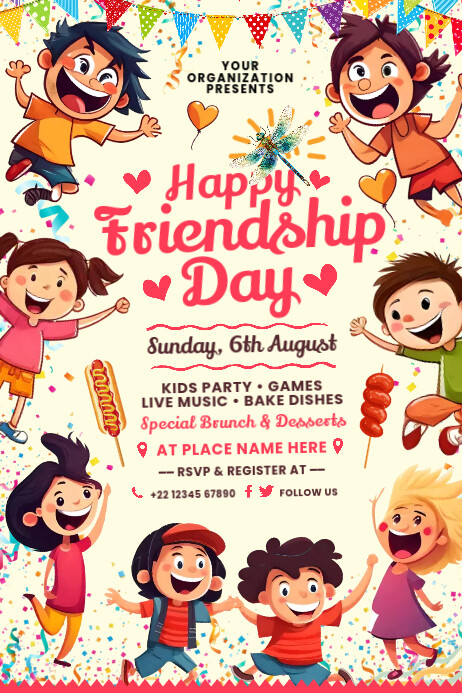Happy Friendship Day Celebration Template | PosterMyWall