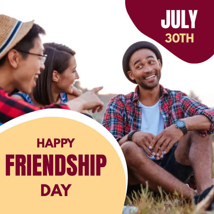 happy friendship day Template | PosterMyWall