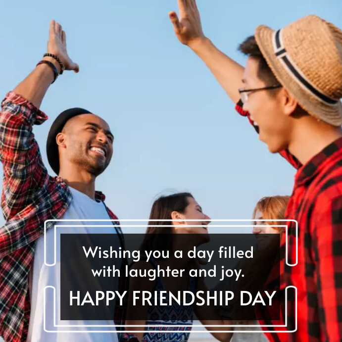 Happy friendship Day greeting template for In | PosterMyWall