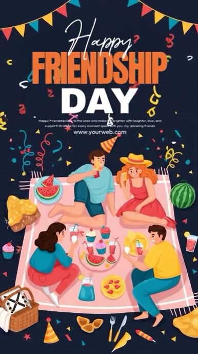 Happy Friendship Day Instagram Reel Template | PosterMyWall