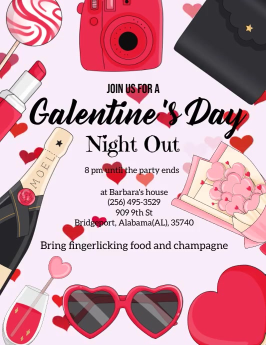 Copia de happy galentine day | PosterMyWall