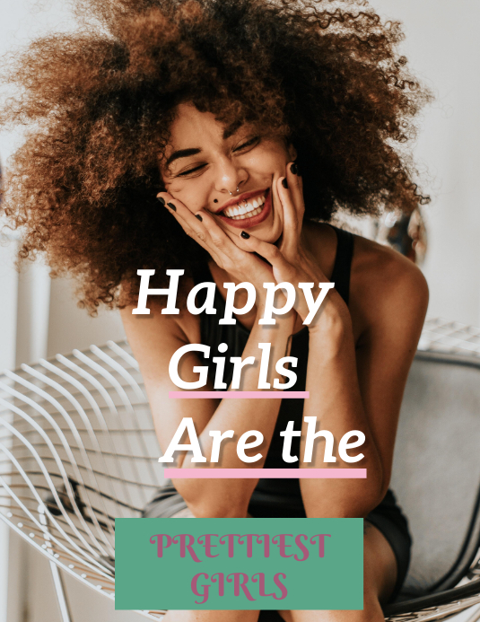 Happy girl Template | PosterMyWall