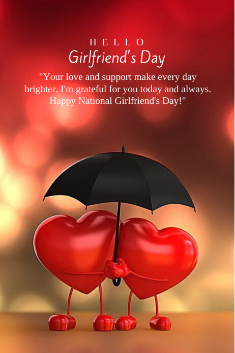 Happy Girlfriend's Day Poster Template | PosterMyWall