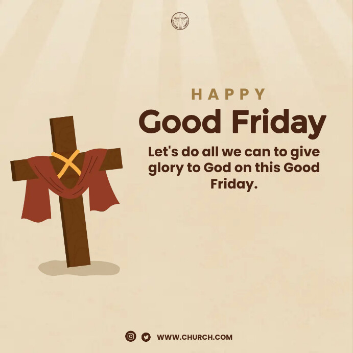 happy good friday Template | PosterMyWall