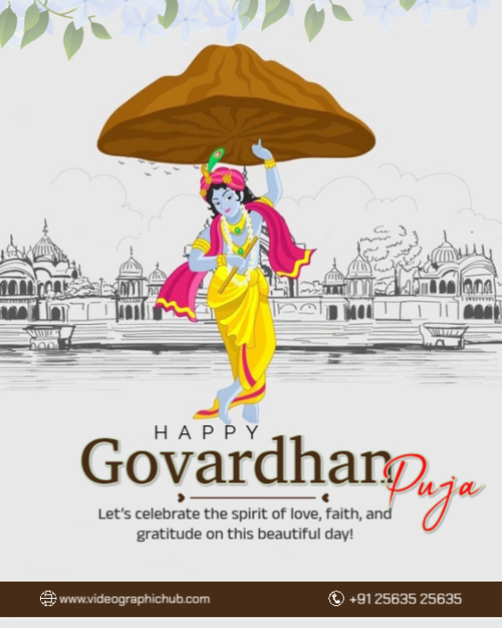 Happy Govardhan Puja Template | PosterMyWall