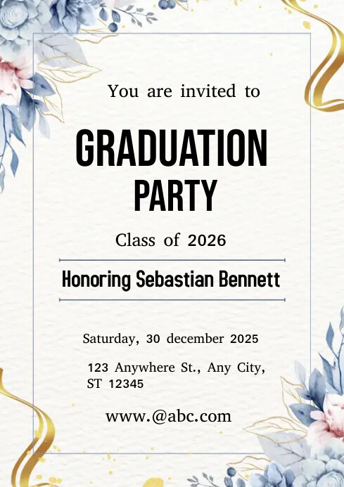 Plantilla de Happy Graduation award ceremony | PosterMyWall