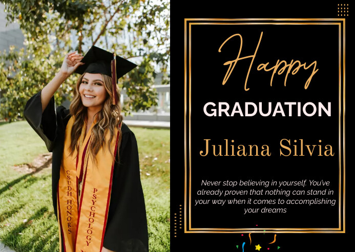 happy graduation card template | PosterMyWall