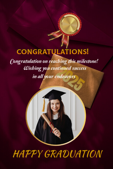 Happy graduation card. Template | PosterMyWall