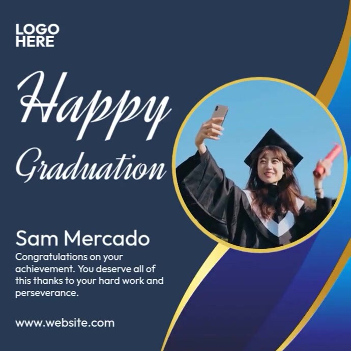 Happy Graduation Day Template | PosterMyWall