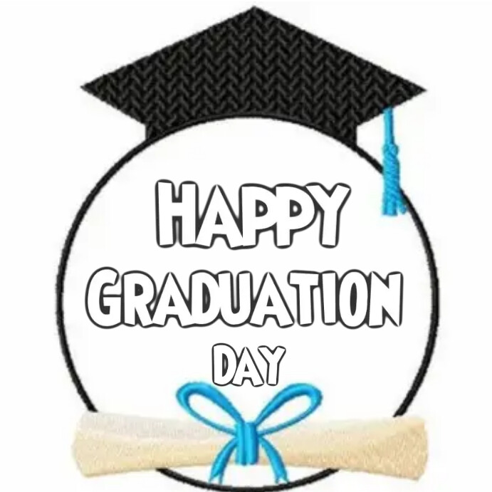Modèle Happy graduation day Instagram post | PosterMyWall
