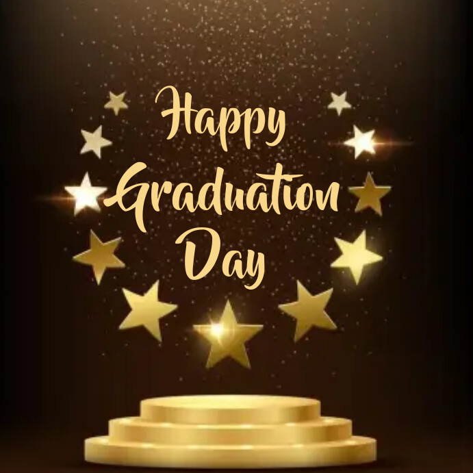 Modèle Happy graduation day Instagram post | PosterMyWall