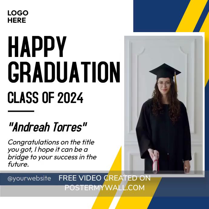 Happy Graduation Template | PosterMyWall
