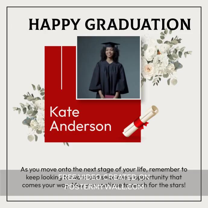 Plantilla de Happy Graduation | PosterMyWall