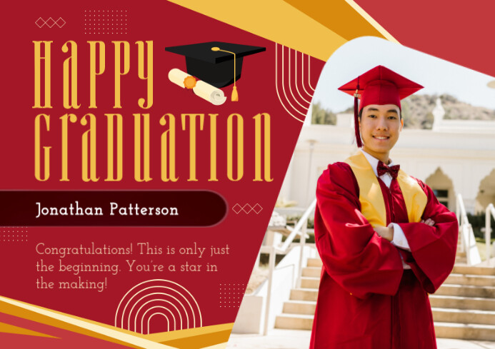 Happy Graduation Template | PosterMyWall