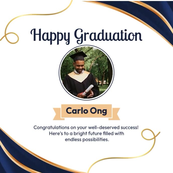 Happy Graduation Template | PosterMyWall