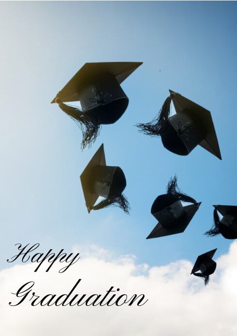 Happy Graduation flyer Template | PosterMyWall