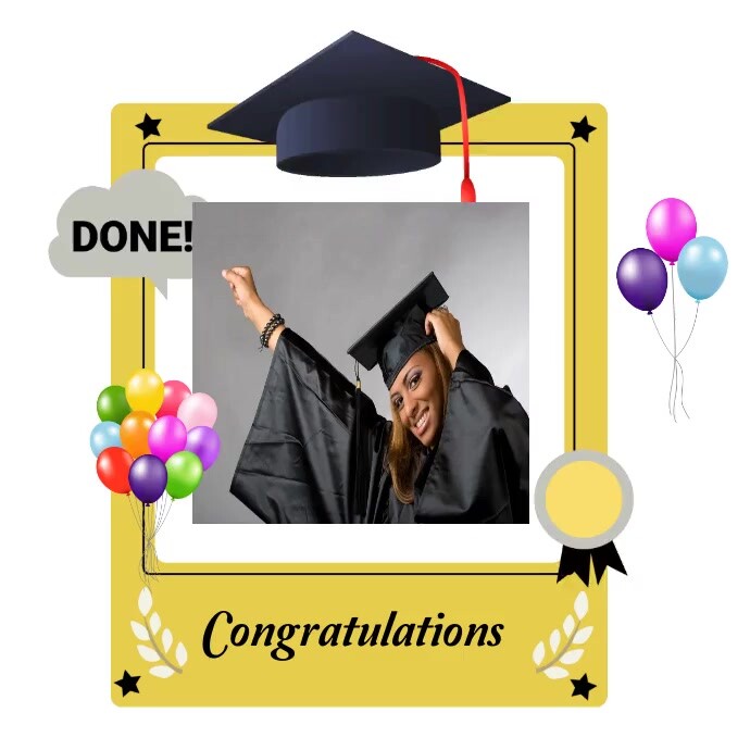 Happy graduation Instagram post Template | PosterMyWall