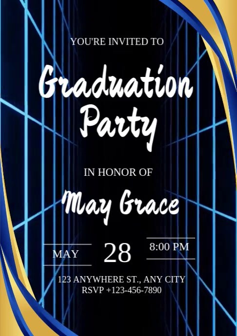 Copy of Happy Graduation Party Ads | PosterMyWall