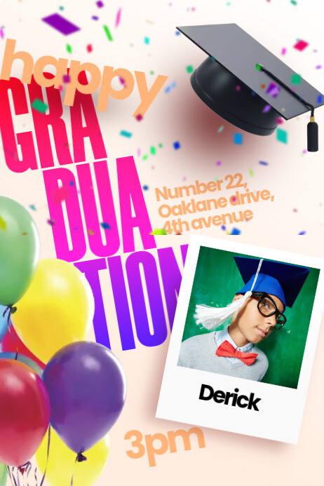 Happy Graduation Poster Template | PosterMyWall