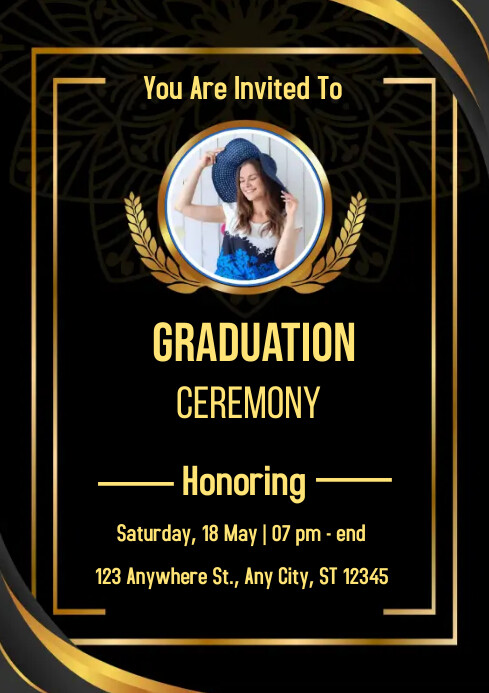 Plantilla de Happy Graduation templates | PosterMyWall