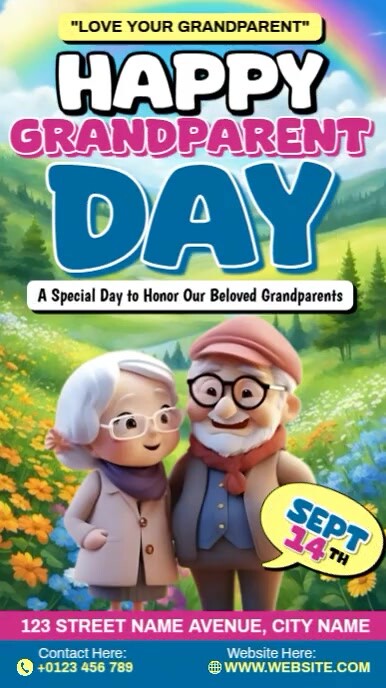 Happy Grandparent Day Template | PosterMyWall