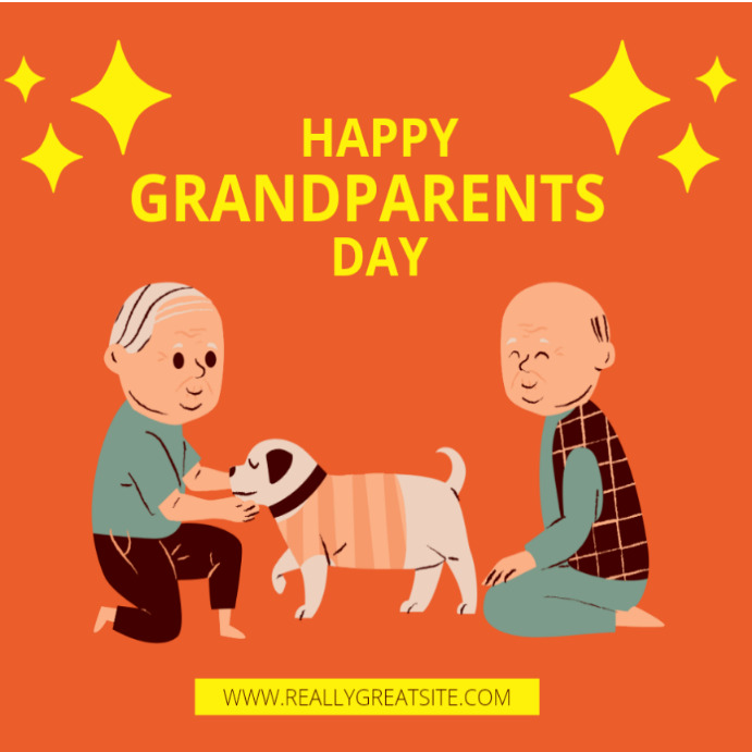 Happy Grandparents Day Flyer Design template | PosterMyWall