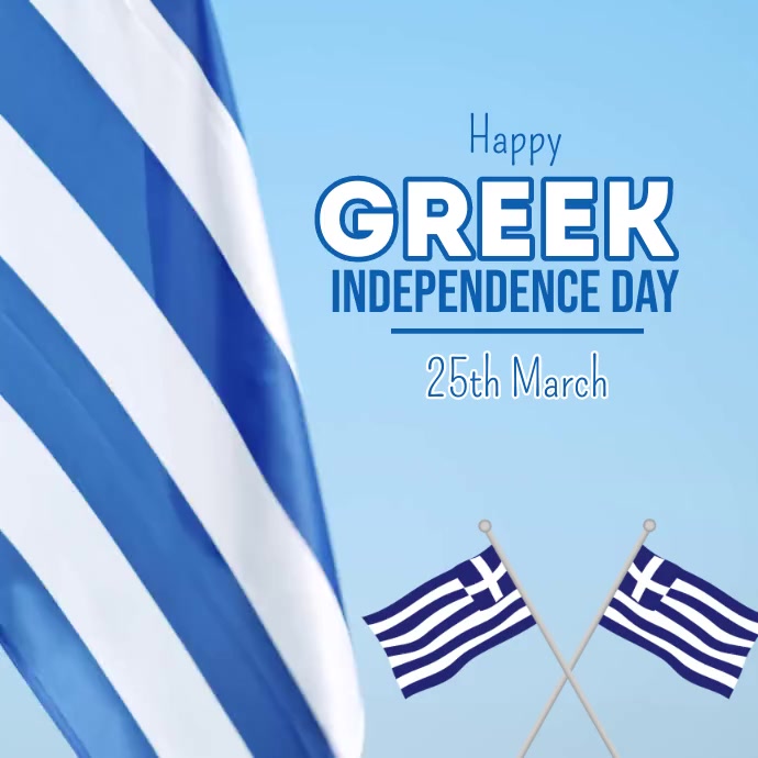 Copy of happy greek independence day, greece day | PosterMyWall
