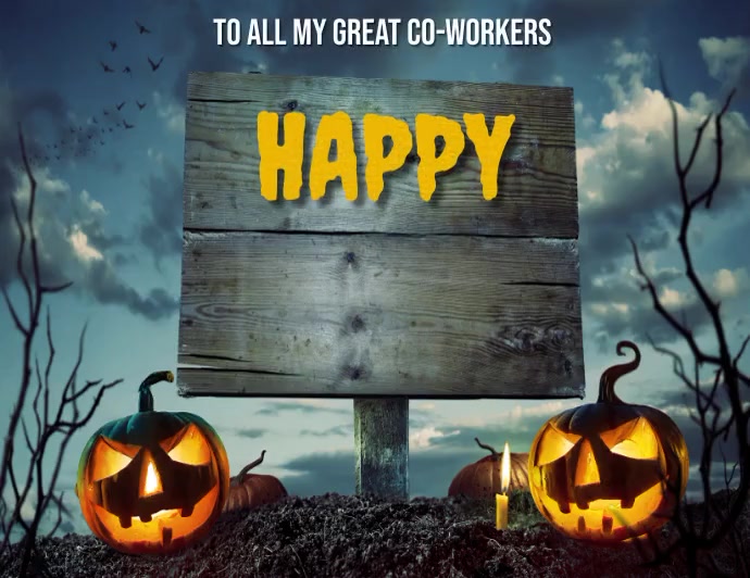 HAPPY HALLOWEEN (FEMALE VOICE) Template | PosterMyWall