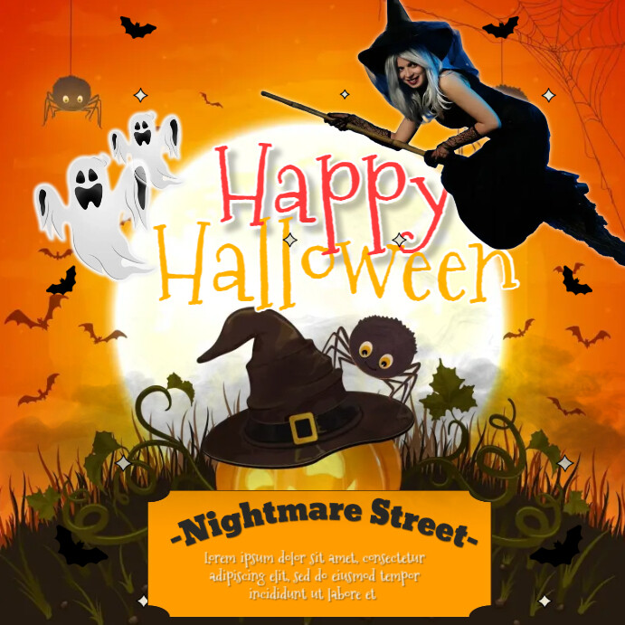 Happy Halloween Ads Template | PosterMyWall