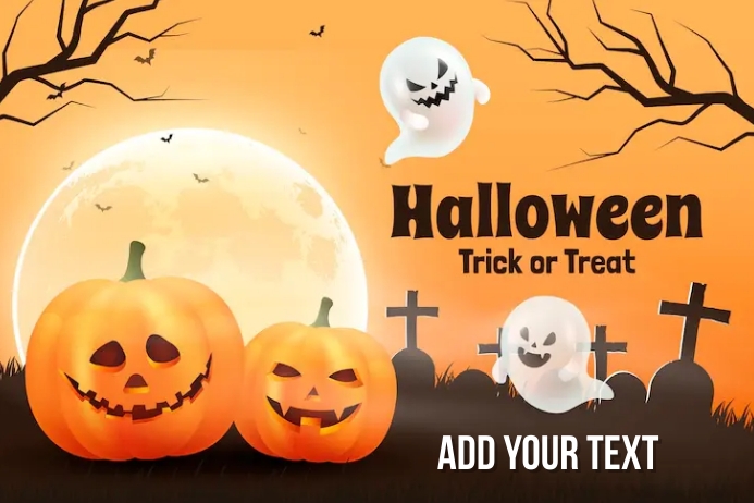 Happy Halloween and Trick or Treat Template | PosterMyWall