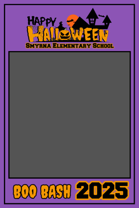 Happy Halloween Boo Bash 4x6 Photo Frame Template | PosterMyWall
