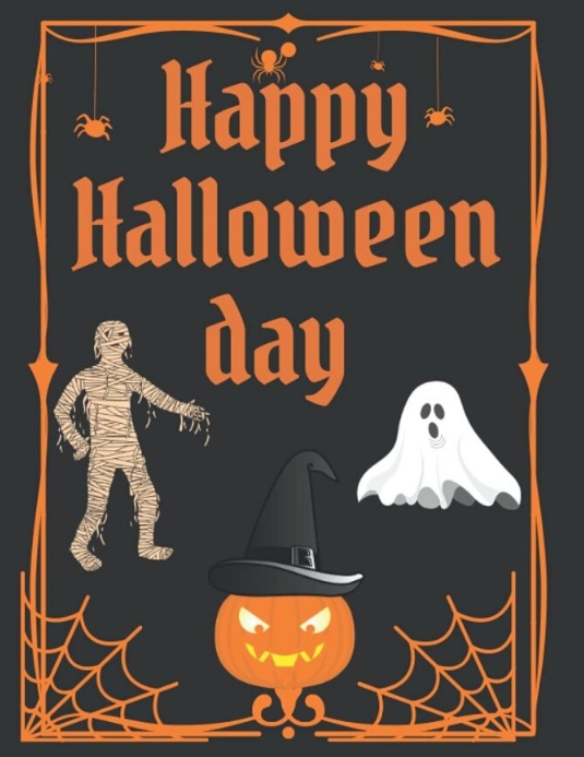 Happy Halloween Day Design Poster Template | PosterMyWall