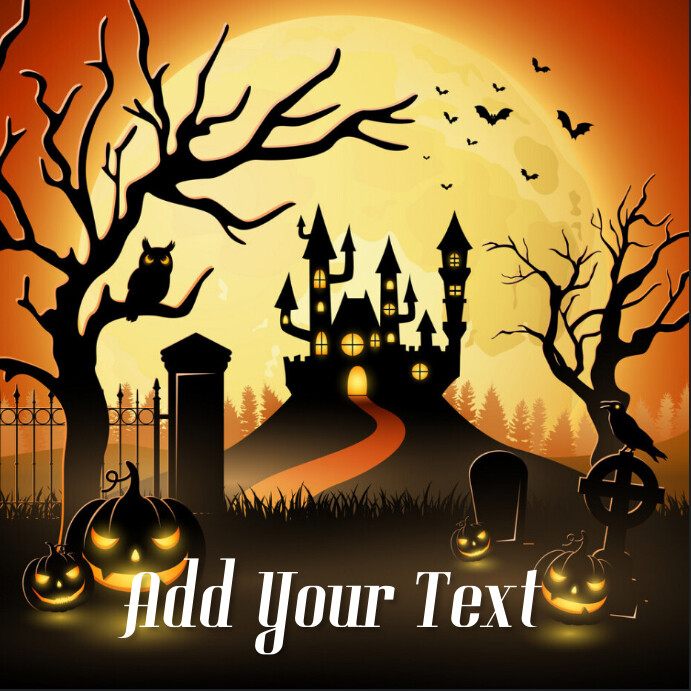 Happy Halloween Day Design Poster Template | PosterMyWall