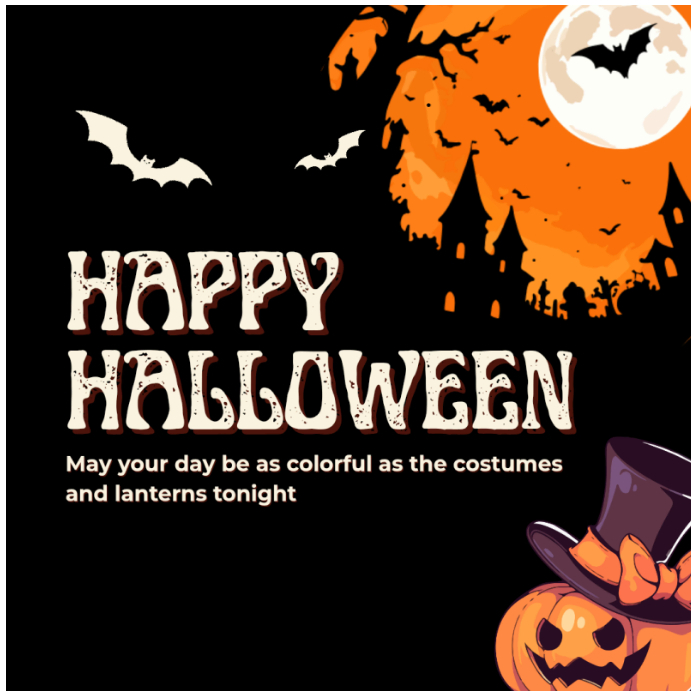 Plantilla de Happy Halloween day Instagram post | PosterMyWall