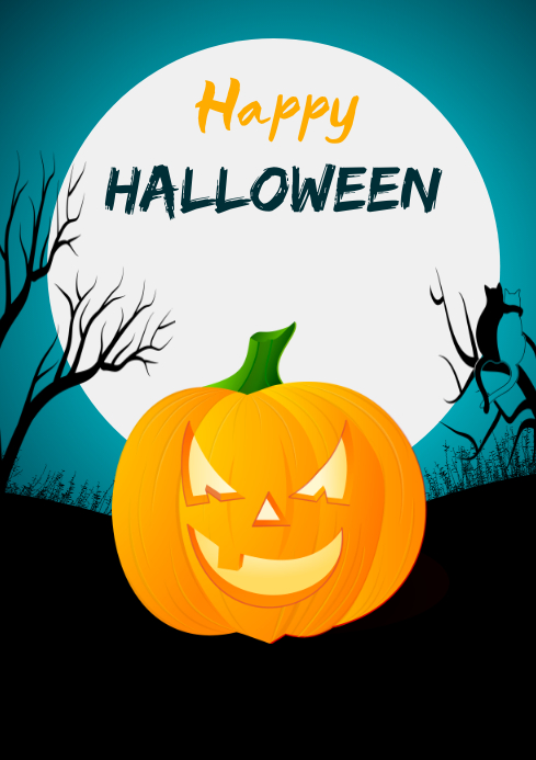Happy Halloween Design Template | PosterMyWall