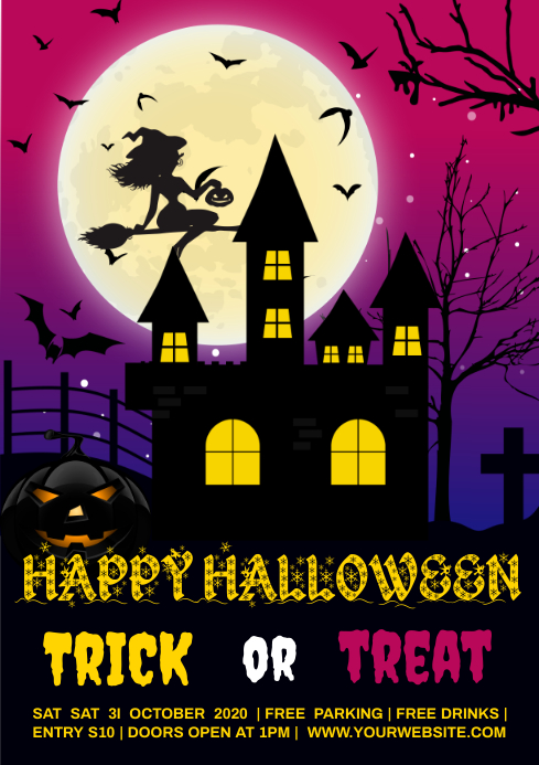 HAPPY HALLOWEEN Template | PosterMyWall