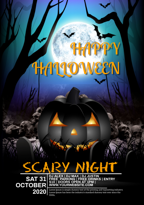 HAPPY HALLOWEEN Template | PosterMyWall