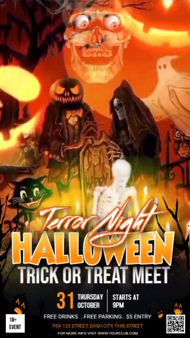 Happy Halloween Event 2025 Template | PosterMyWall