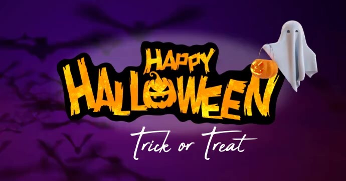 happy Halloween facebook cover Template | PosterMyWall