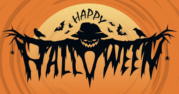 happy halloween FACEBOOK COVER post template | PosterMyWall