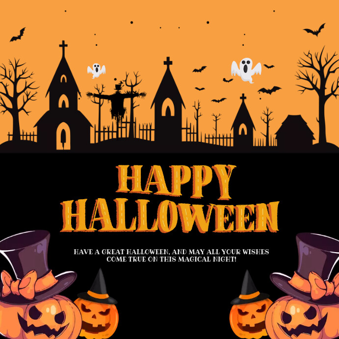 Happy Halloween Flyer Template | PosterMyWall