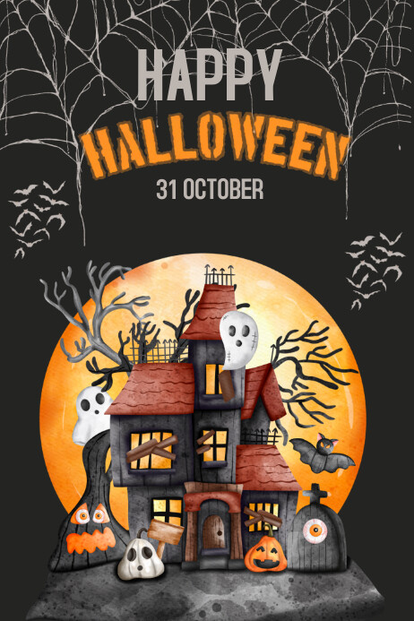 Plantilla de happy halloween flyer template | PosterMyWall