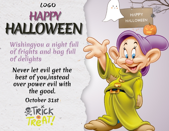 happy halloween greeting card Template | PosterMyWall