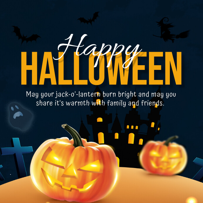 Copy of Happy Halloween Greeting Instagram Post | PosterMyWall