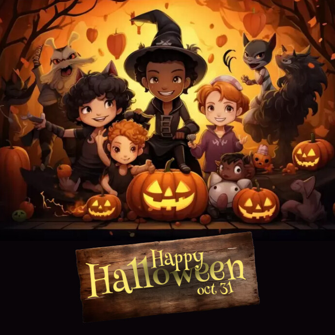 Happy Halloween Instagram Post Template | PosterMyWall