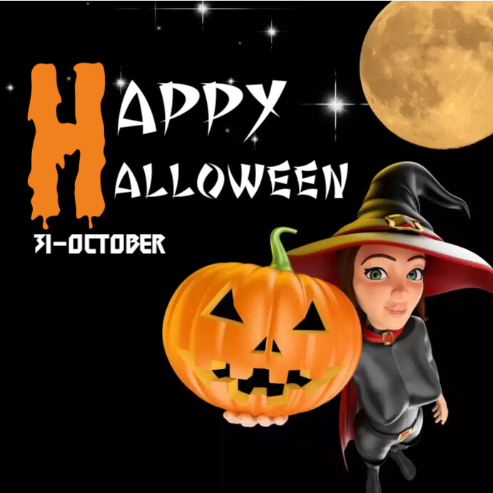 Happy Halloween Instagram Post Template | PosterMyWall
