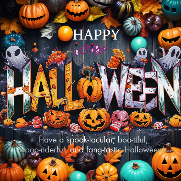 Happy Halloween Instagram Post Template | PosterMyWall