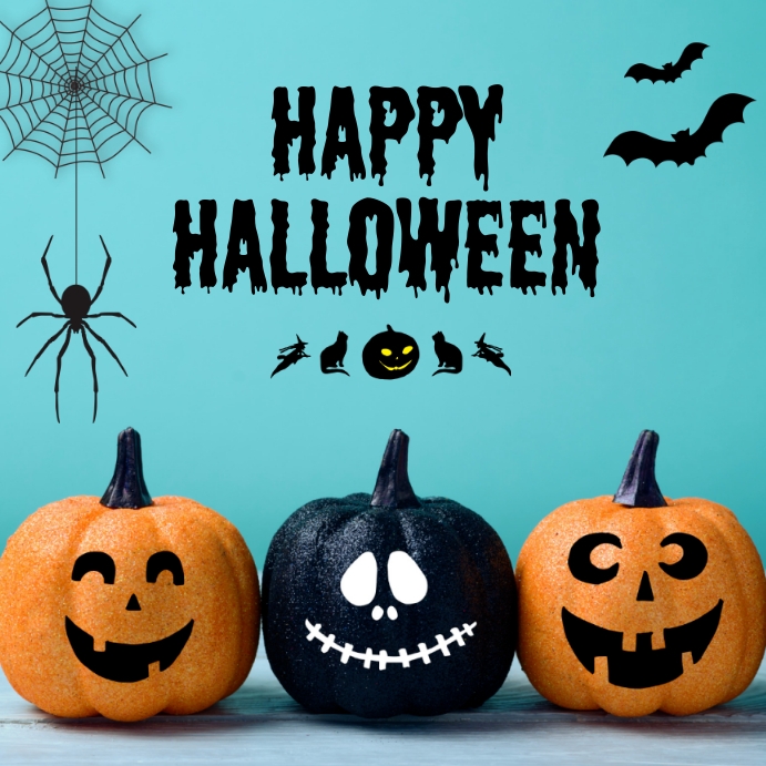 Happy Halloween Instagram post template. | PosterMyWall